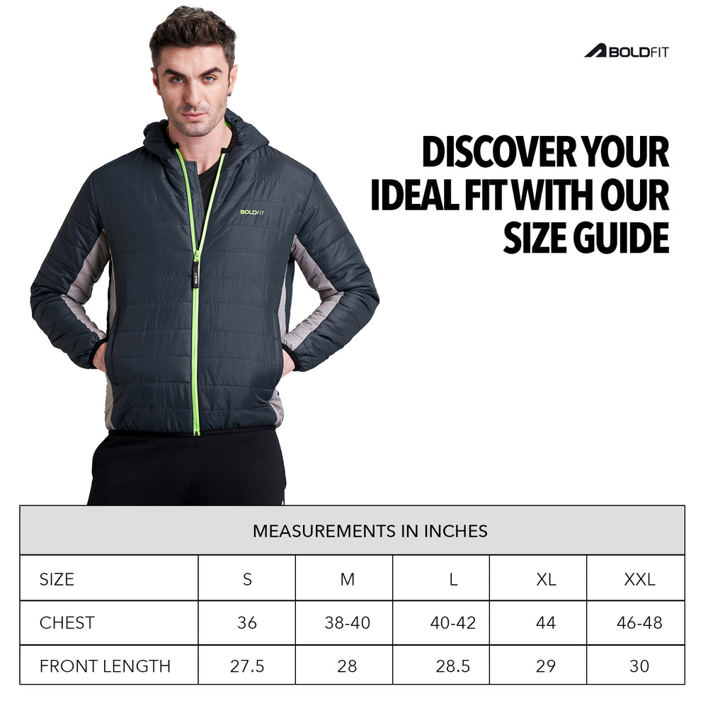 Mens Quilted Hooded Bomber Jacket - Navy – Boldfit