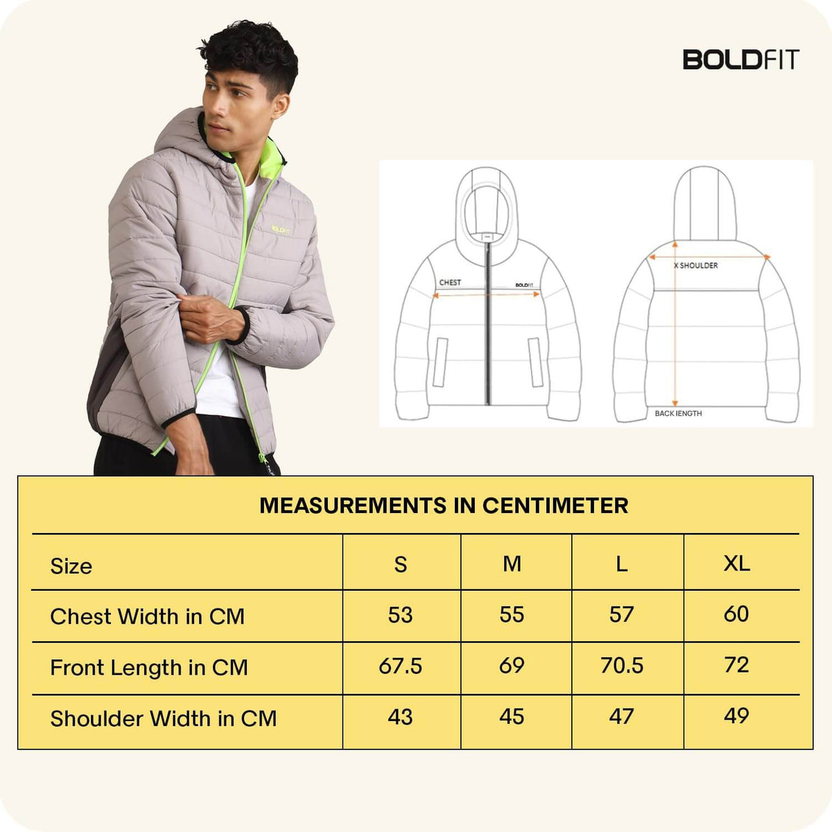 Mens Winter Bomber Jacket - Charcoal Grey