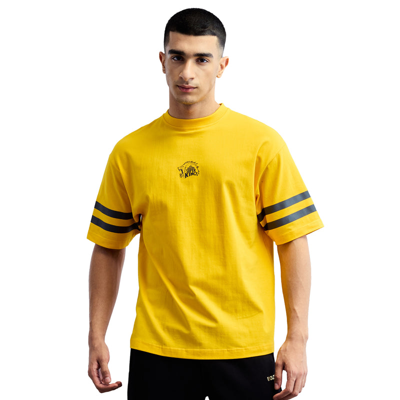 Official CSK Merch - Yellow Thala Men's Oversized T-shirt – Boldfit