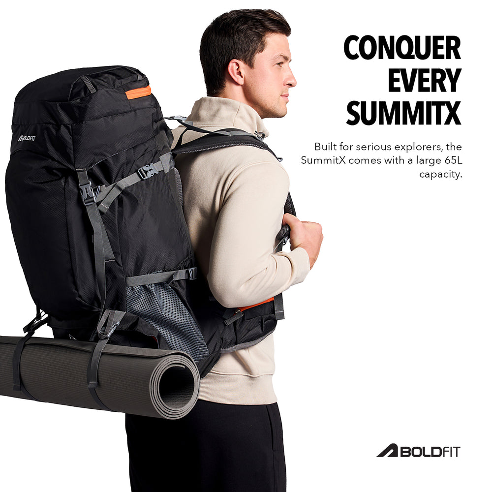 Summit X Rucksack 65L - Black – Bling Brands
