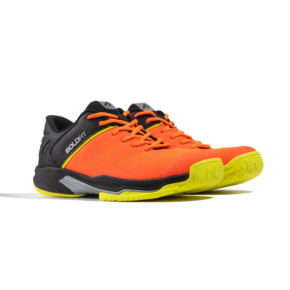 Inferno Mens Badminton Shoes - Orange-Black – Bling Brands