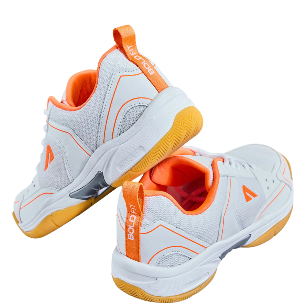 Archer Badminton Shoes - White/Orange