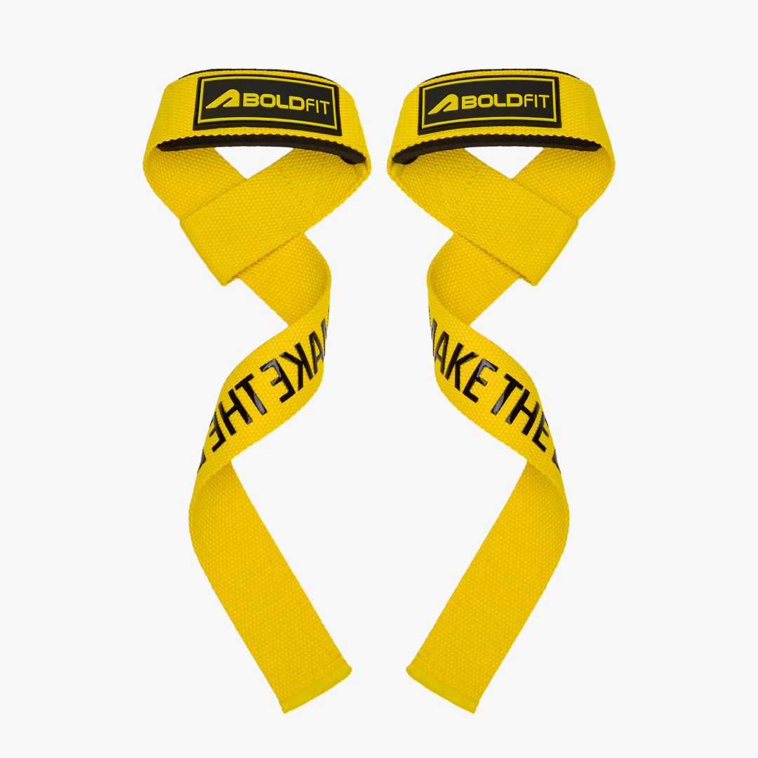 Elevate Lifting Strap - Yellow – Boldfit
