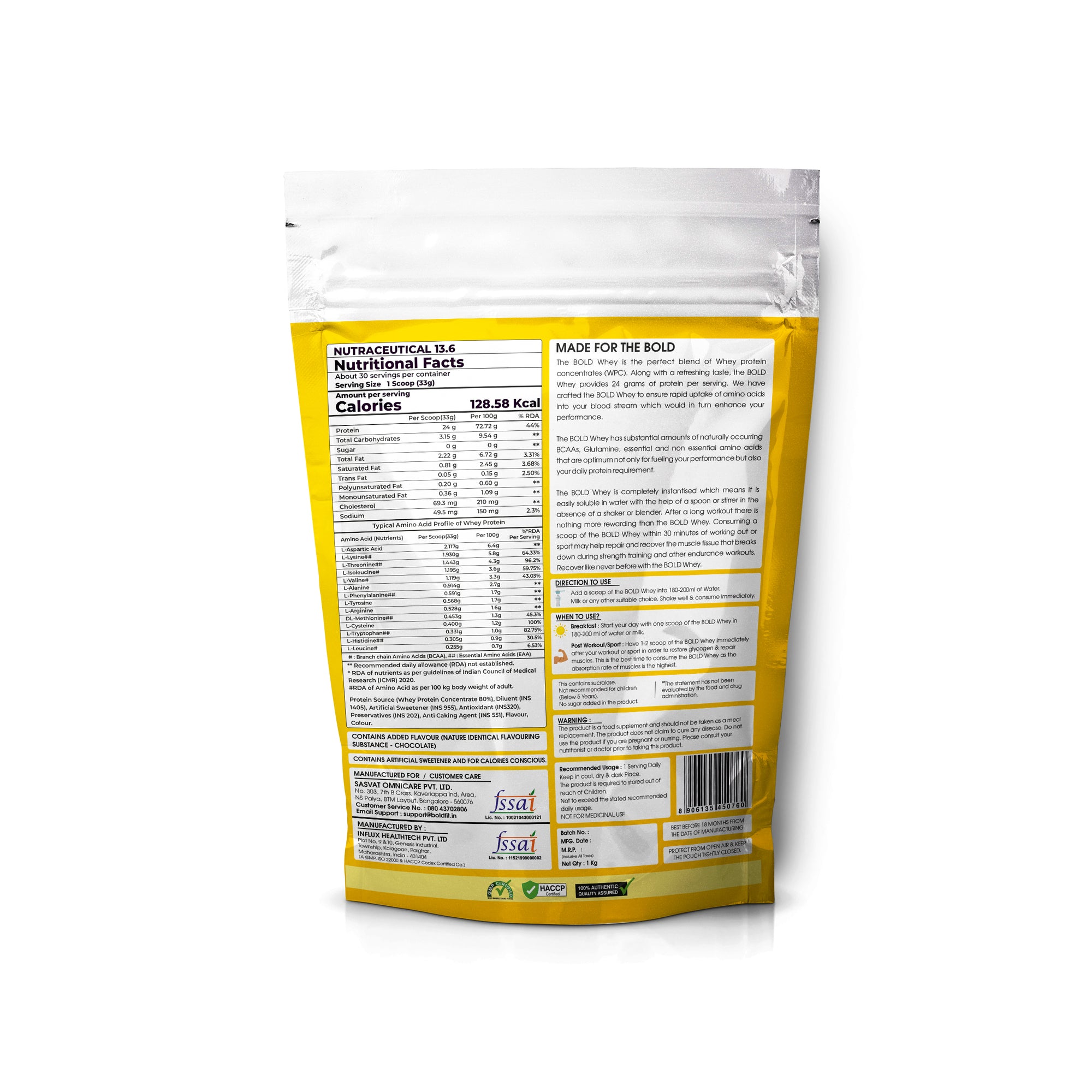 Boldfit Bold Whey Zero Sugar Whey Protein