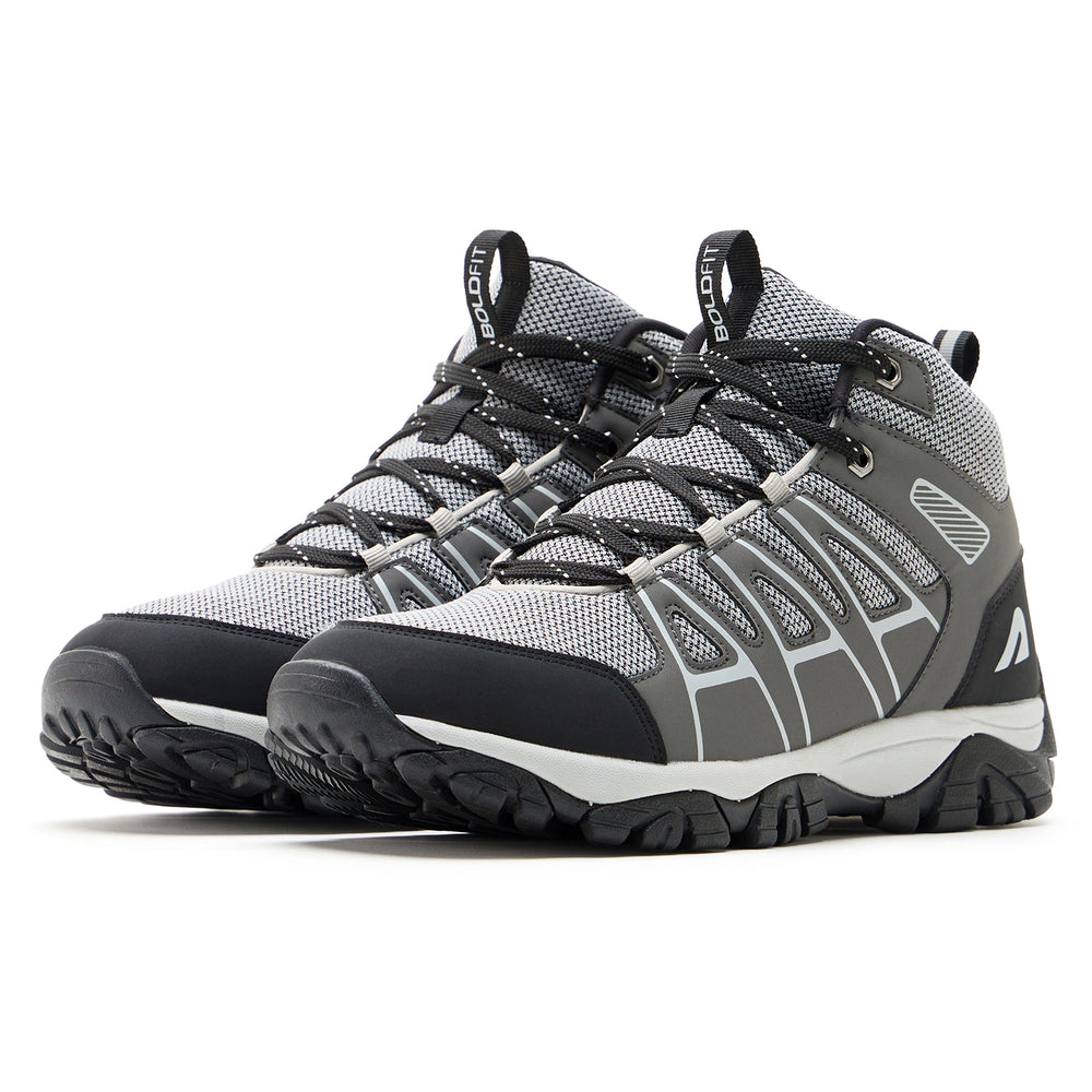 Outlander Pro Mens Trekking Shoes - Grey – Boldfit