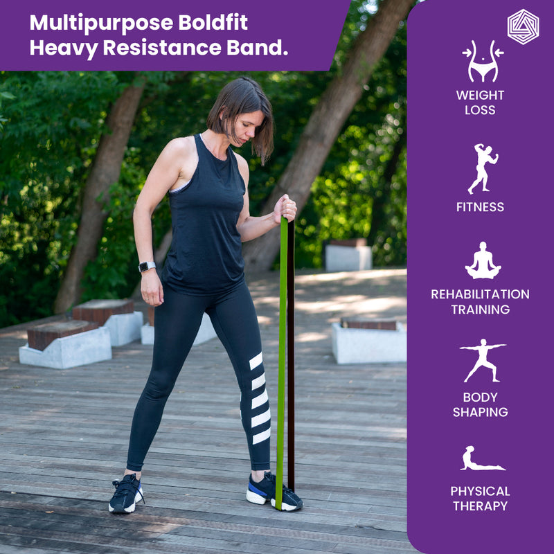 Heavy Resistance Bands - Dual Colour – Boldfit