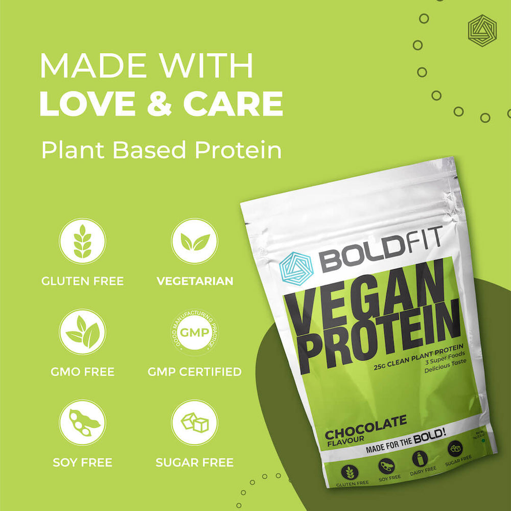 Vegan Plant Protein - Chocolate – Boldfit